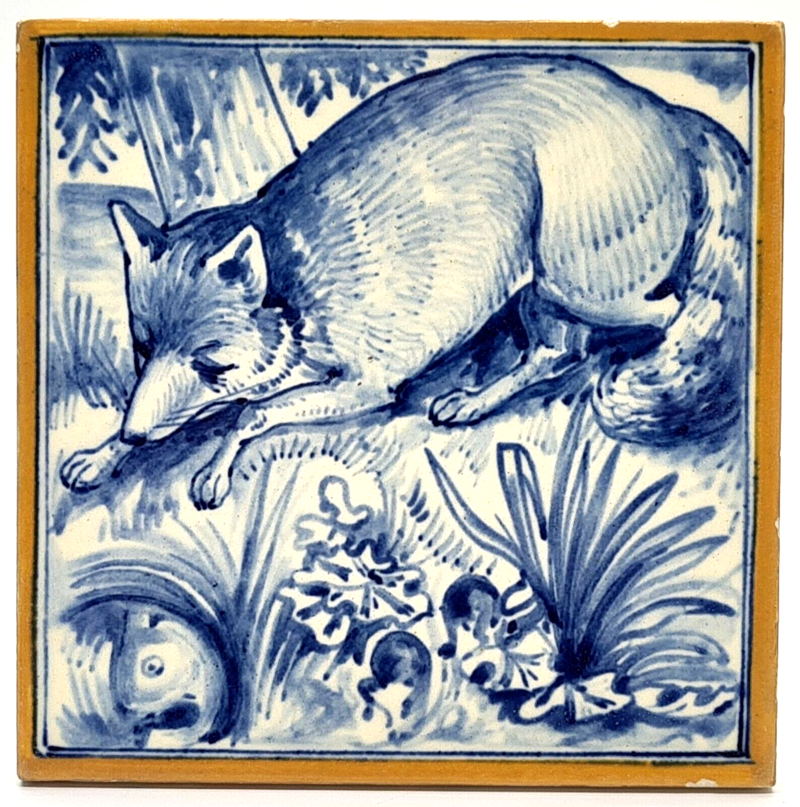 Antique Fireplace Tile Minton Hollins & Co Game Birds Design C1885 AE6